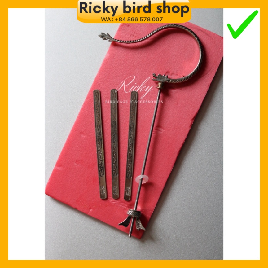 Móc lồng chim khuyên Ricky, Móc đồng tàu cho lồng khuyên siêu vip kèm 3 ...
