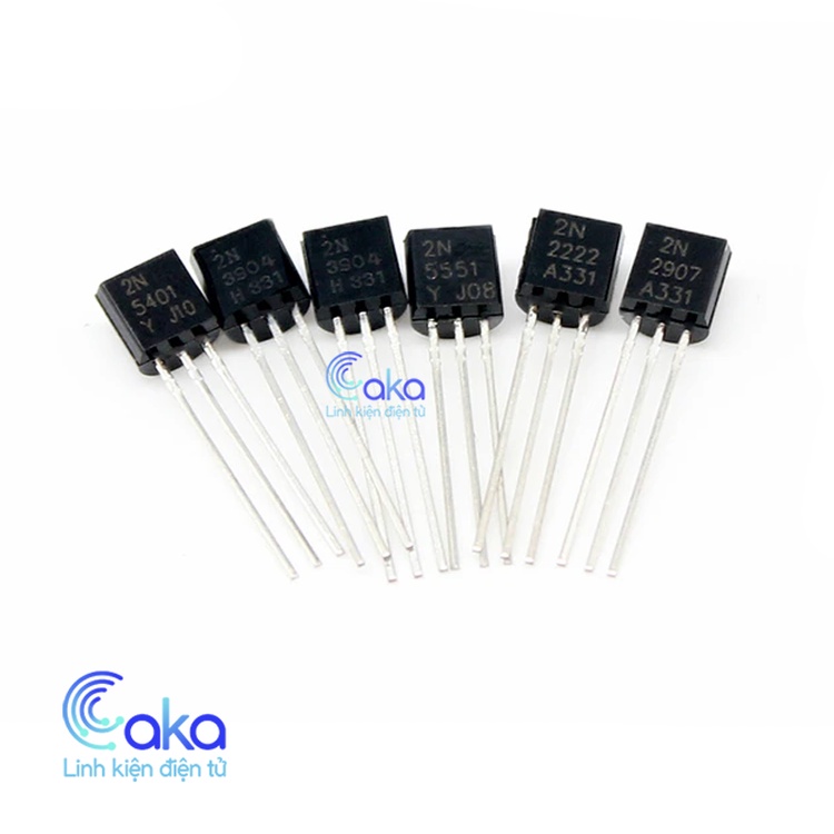Gói 10 transistor 2N3904 2N3906 2N5551 2N2222 2N5401 NPN PNP chân cắm To-92 | Shopee Việt Nam