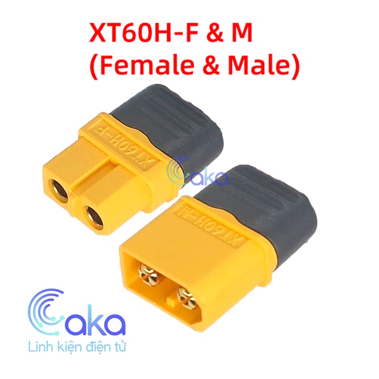 Jack cắm XT60H có chụp bảo vệ, XT60 Jack Cắm Pin Lipo, Nối Nguồn Điện, Pin | Shopee Việt Nam