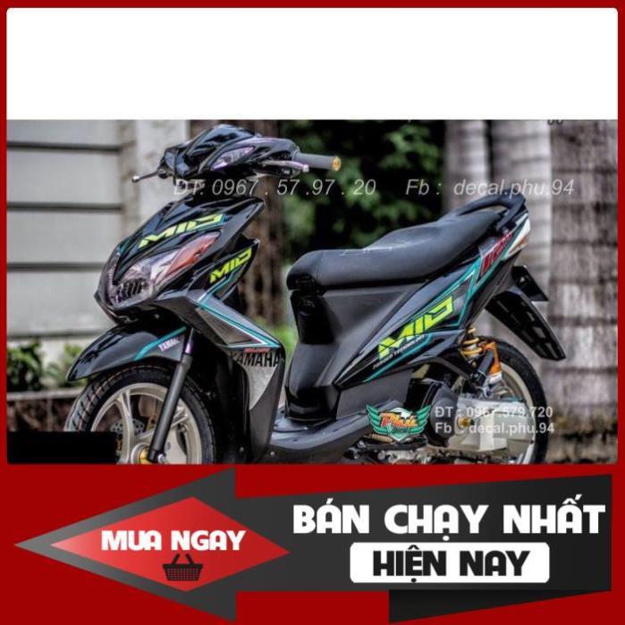 Tem Luvias Mio Xanh đen , xe đen | Shopee Việt Nam