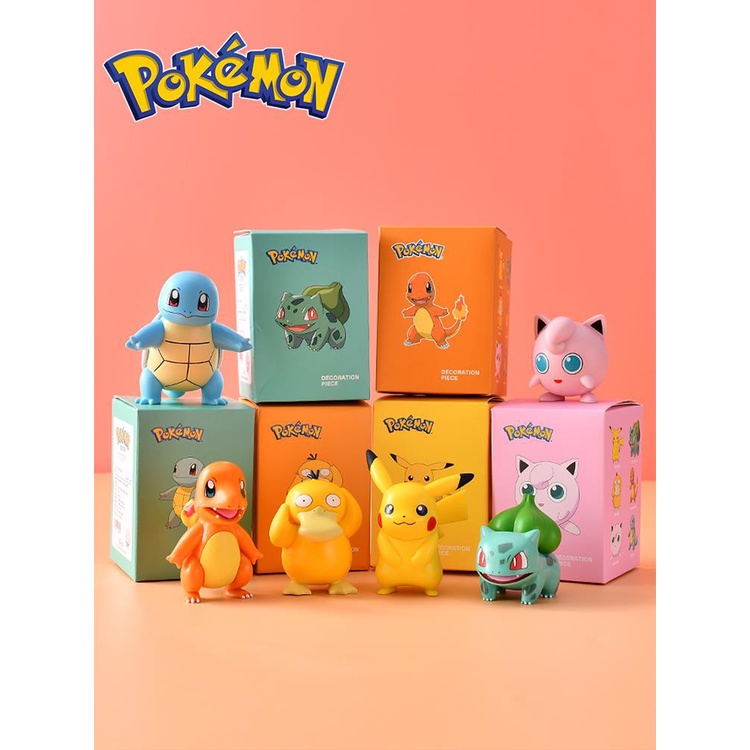 ( Sẵn)Pokémon Pokemon Pikachu Pikachu Pokémon Jenny Rùa Vật Trang Trí ...