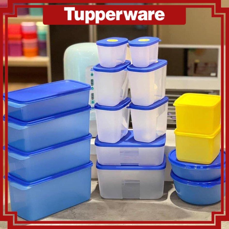 Bộ hộp trữ đông và mát Modern Set 16 hộp / Blue Ocean Set 15 hộp Tupperware | Shopee Việt Nam