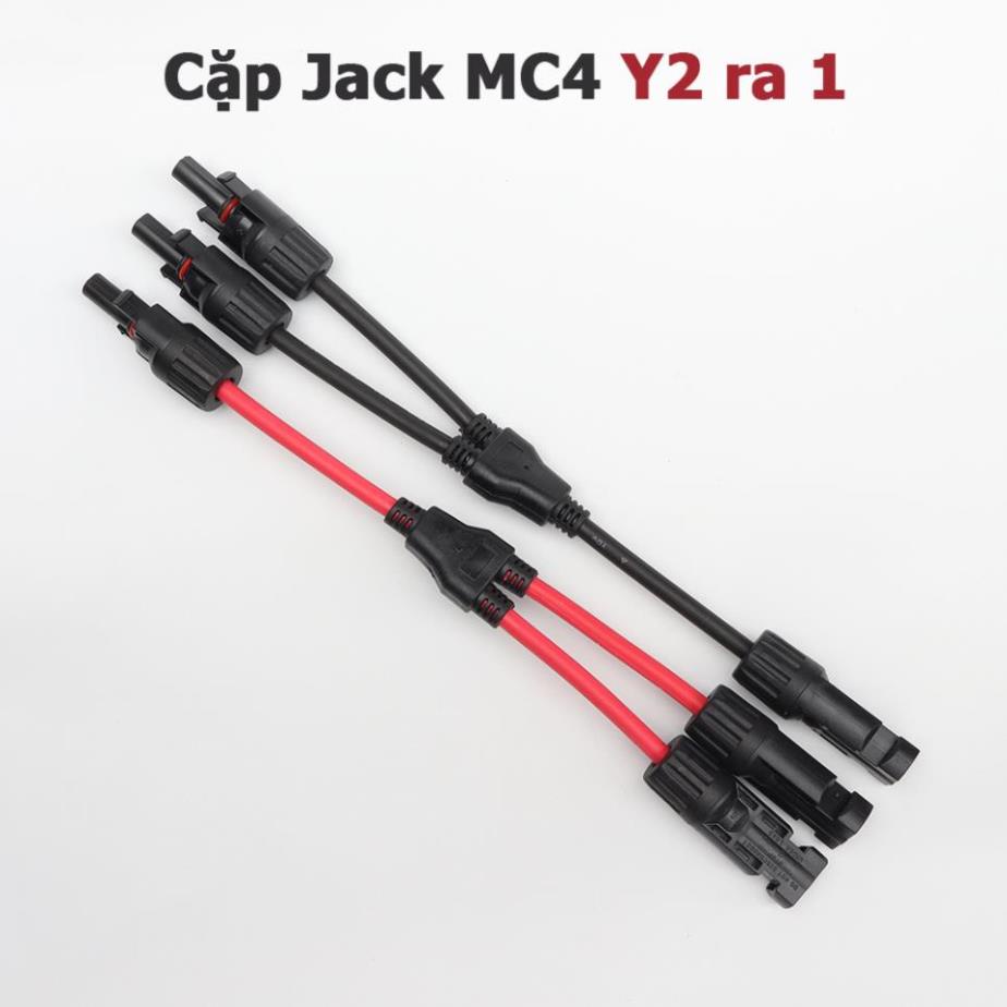 Cặp Jack kết nối phân nhánh chữ Y MC4 2 đầu ra 1 M/M/F và F/F/M cút nối chuyên dụng cho cáp năng ...