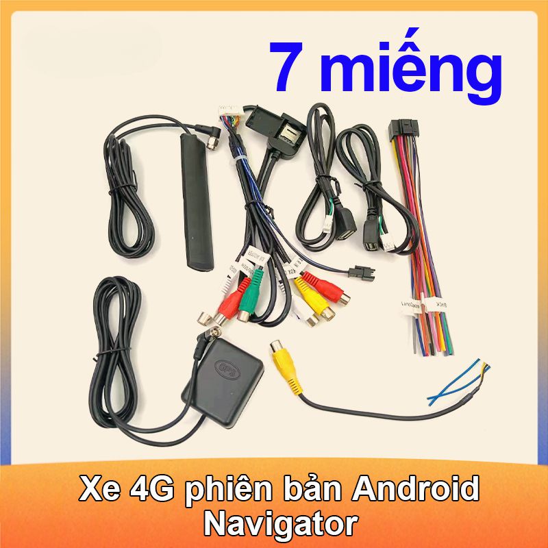 Xe Android Navigator 4G phiên bản 7 mảnh GPS, cáp USB, RCA đầu vào và ...