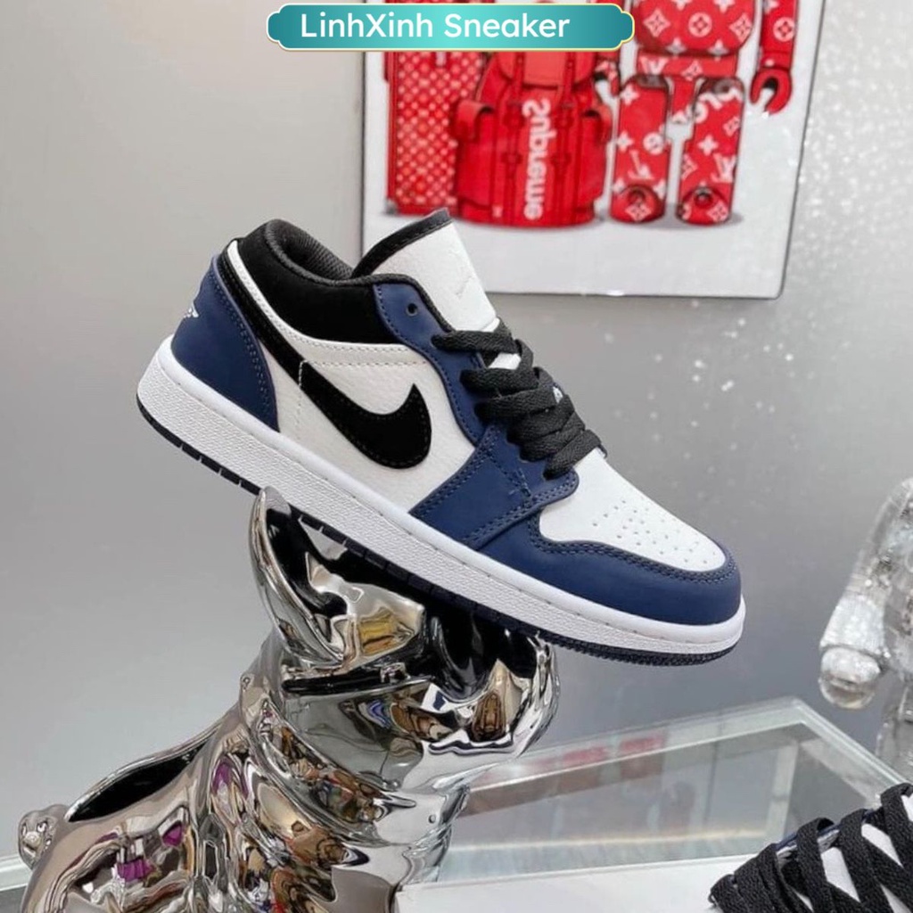 Giày Jd Xanh Tím Than Thấp Cổ, Cao Cổ , Giày JD1 Xanh navy Cao Cổ Thấp ...