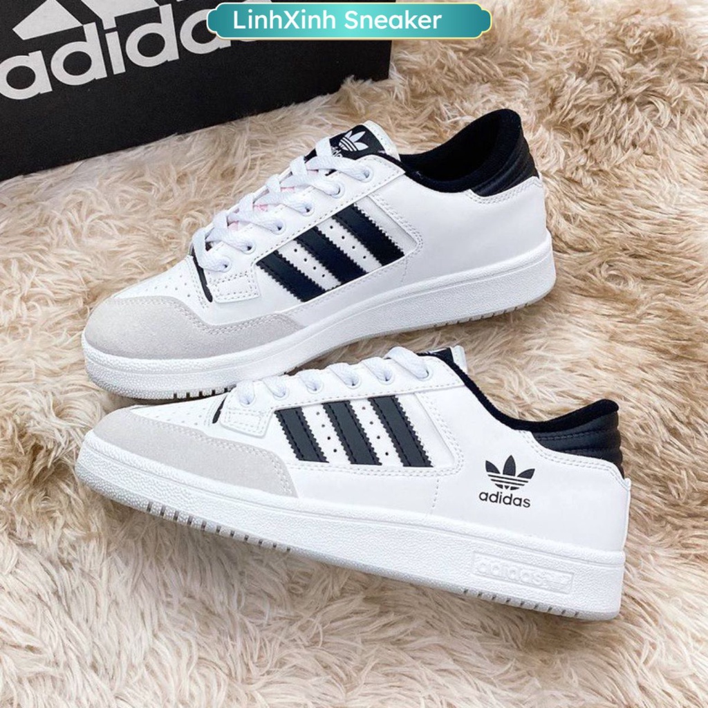 Giày Adidas forum trắng đen, adidas Forum vệt đen - size 36 - 43 full ...