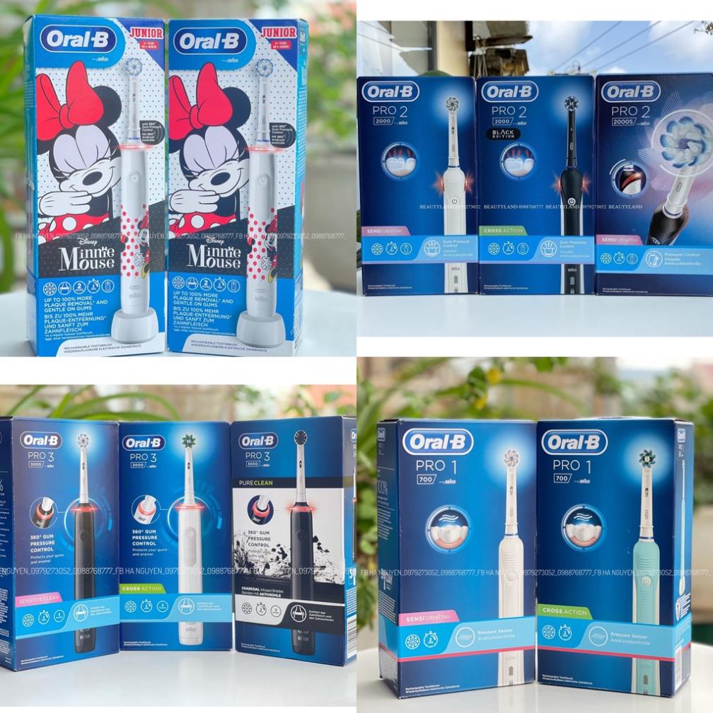 ( LỖI 1 ĐỔI 1) BÀN CHẢI ĐIỆN ORAL B PRO 1 700 / PRO 2 2000 / PRO 3 3000 ...