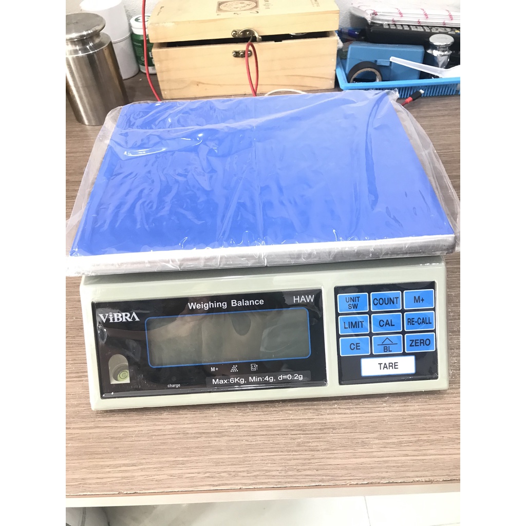 Cân điện tử Vibra đếm số lượng 15kg/0,5g, Cân điện tử Vibra Nhật chính ...