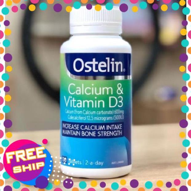 Viên Calcium & Vitamin D3 Ostelin, bổ sung Canxi cho bà bầu, 130v | Shopee Việt Nam