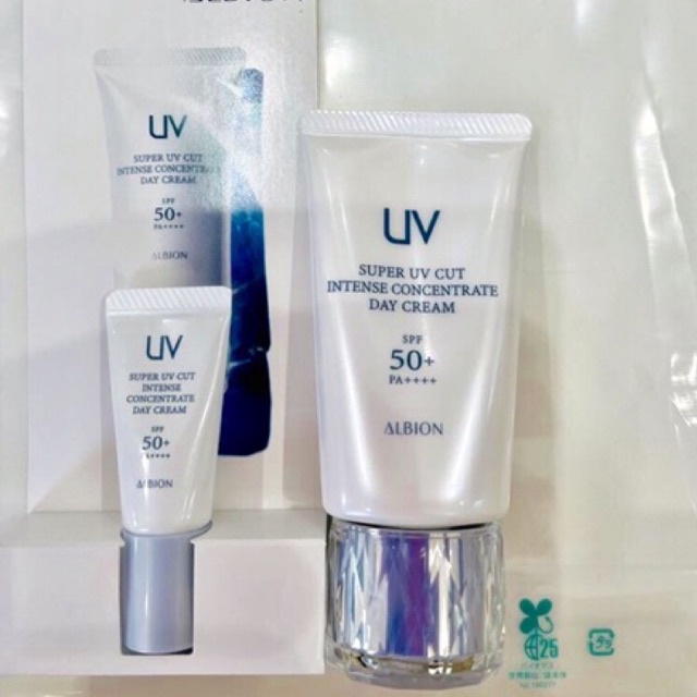 [có sẵn] Mẫu dùng thử kem chống nắng cao cấp ALBION SUPER UV CUT INTENSE CONCENTRATE DAY CREAM ...