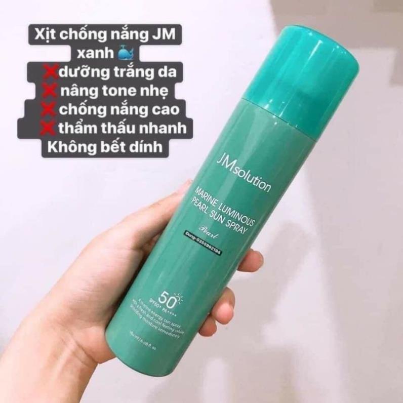 Xịt Chống Nắng Body JM Solution Marine Luminous Pearl Sun Spray SPF50+PA++++ 180ml | Shopee Việt Nam