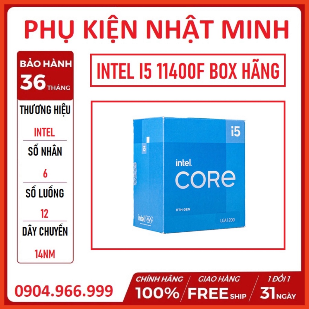 [BIG SALE] CPU Intel I7 11700 - i5-11400F (12M Cache, 2.60 GHz up to 4. ...