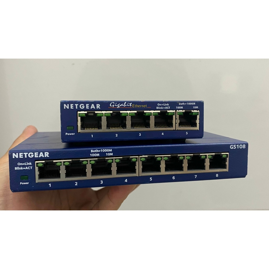 Netgear GS108 , GS105 Bộ chia mạng Switch 5 Cổng Và 8 cổng 1Gbps ...