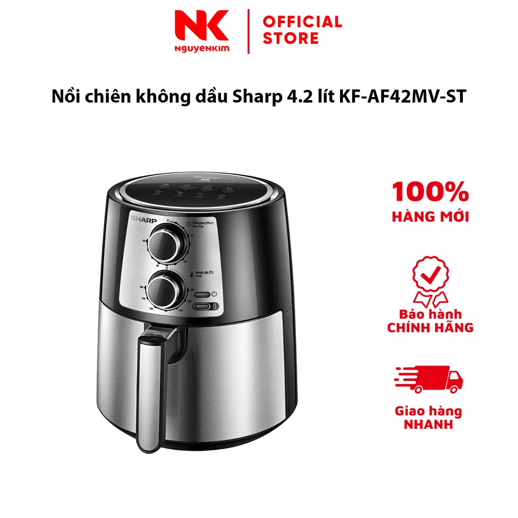 Nồi chiên không dầu Sharp 4.2 lít KF-AF42MV-ST | Shopee Việt Nam
