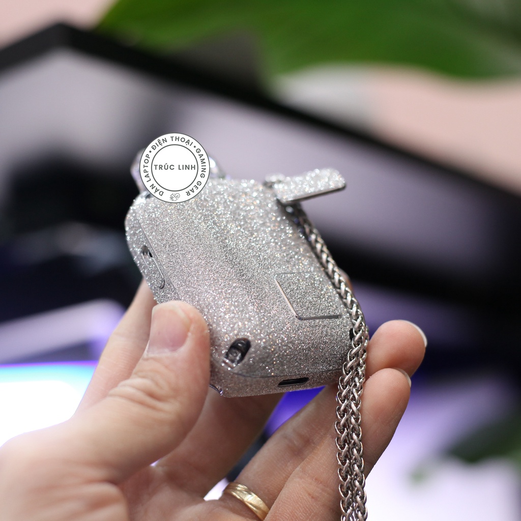 Miếng dán skin cho Aspire Rill X mẫu kim tuyến bạc | Shopee Việt Nam