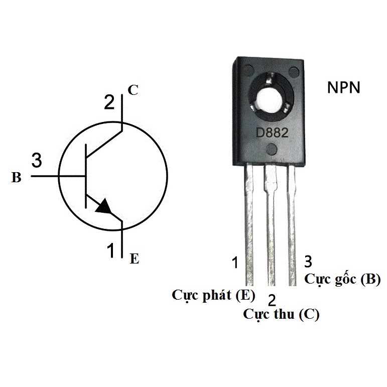 Transistor D882 NPN 3A/40V chân cắm | Shopee Việt Nam