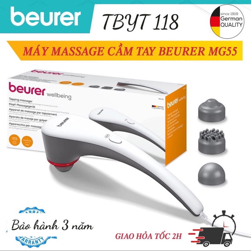 MÁY MASSAGE CẦM TAY ĐÈN HỒNG NGOẠI BEURER MG55 | Shopee Việt Nam