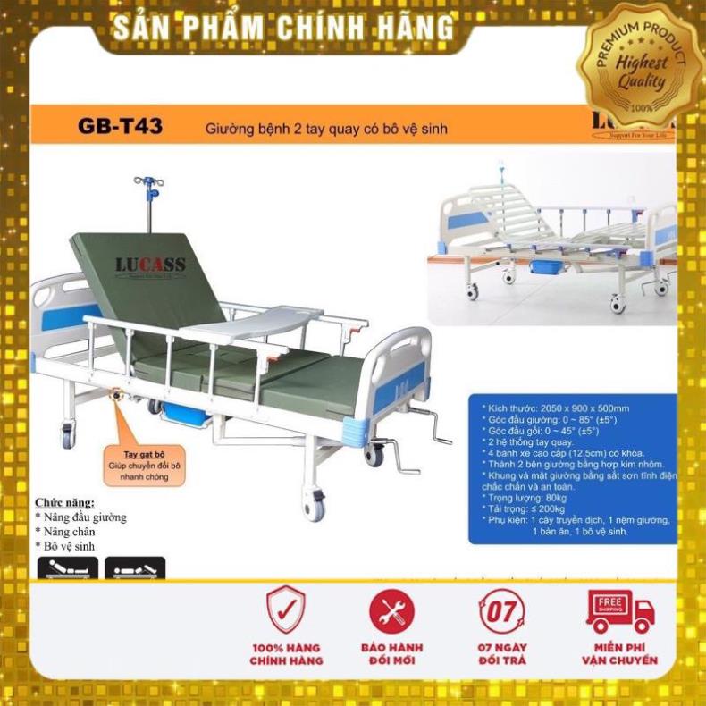 GIƯỜNG BỆNH LUCASS 3 TAY QUAY GB-T43 ( T43 ) | Shopee Việt Nam