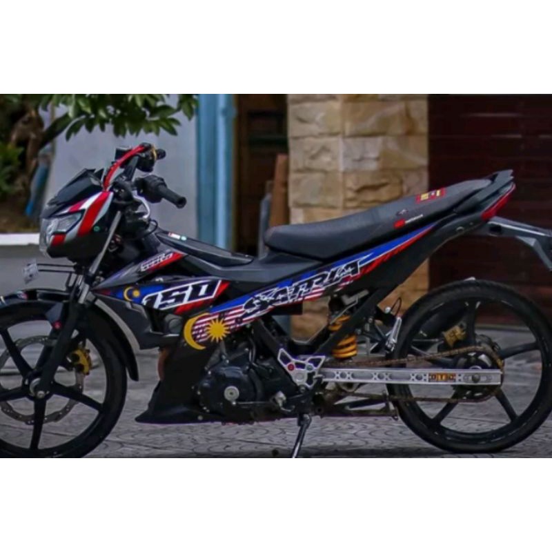 Tem Rời Suzuki Satria 150 Malaysia Dán Xe Đen - Decal In Chất Lượng ...