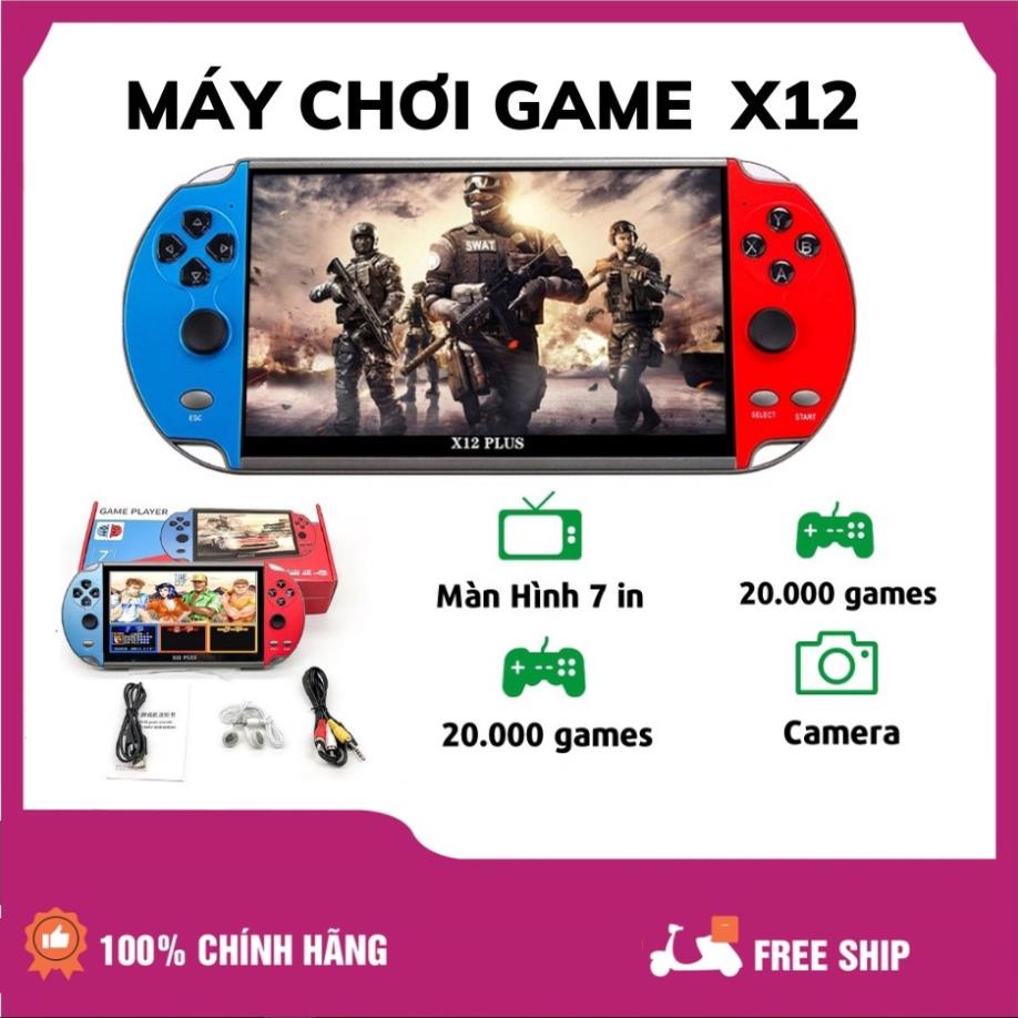 Máy chơi game X12 Plus - Có sẵn 20000 game - Màn hình 7 Inch - Nghe ...