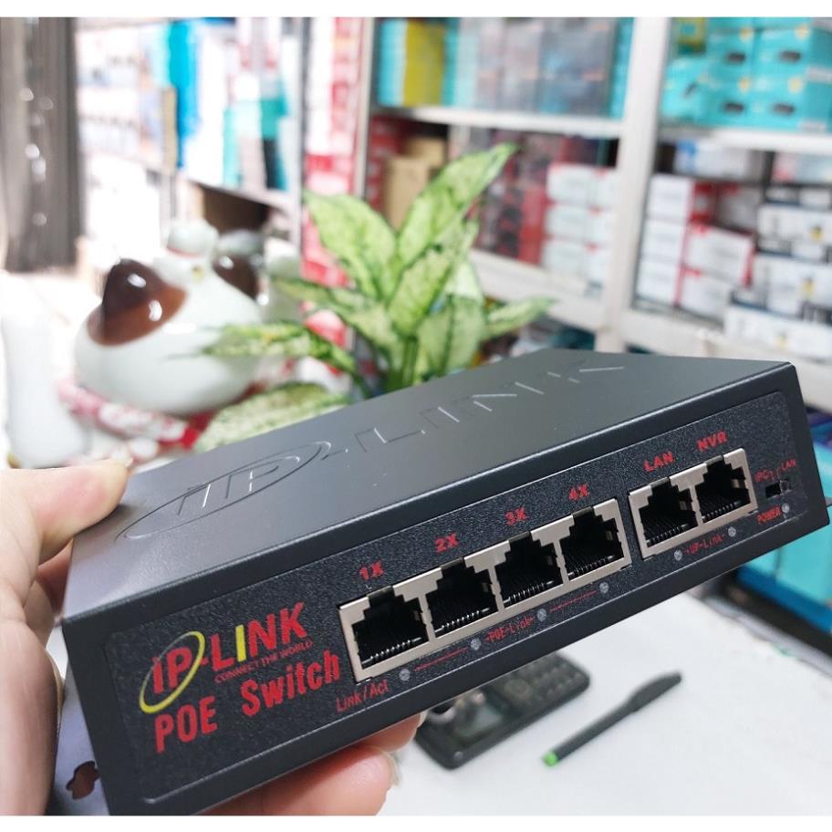 Switch POE IPLink IPL-04POE 4 Port POE + 2 Uplink 10/100Mbps Cấp Nguồn ...