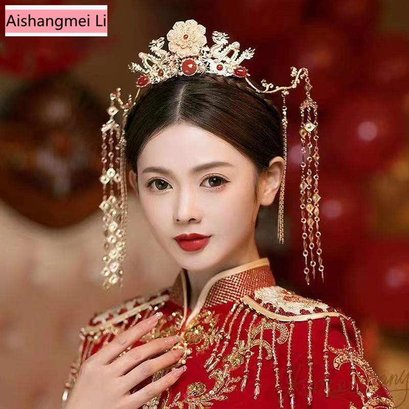 Vương Miện Cài Tóc Cô Dâu Phong Cách Trung Hoa Cổ Điển | Shopee Việt Nam