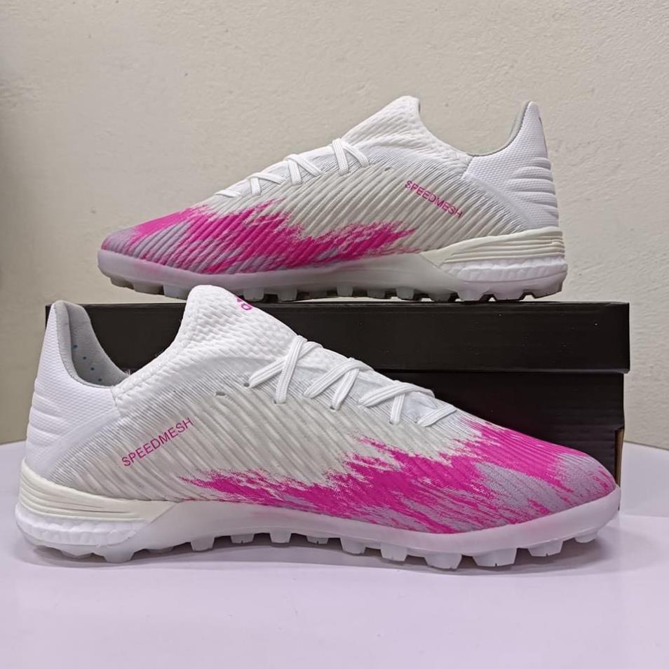 Giày Đá Bóng X19.1 TF Trắng Hồng Đế Xốp Êm Ái, Da Vải Siêu Bền | Shopee Việt Nam