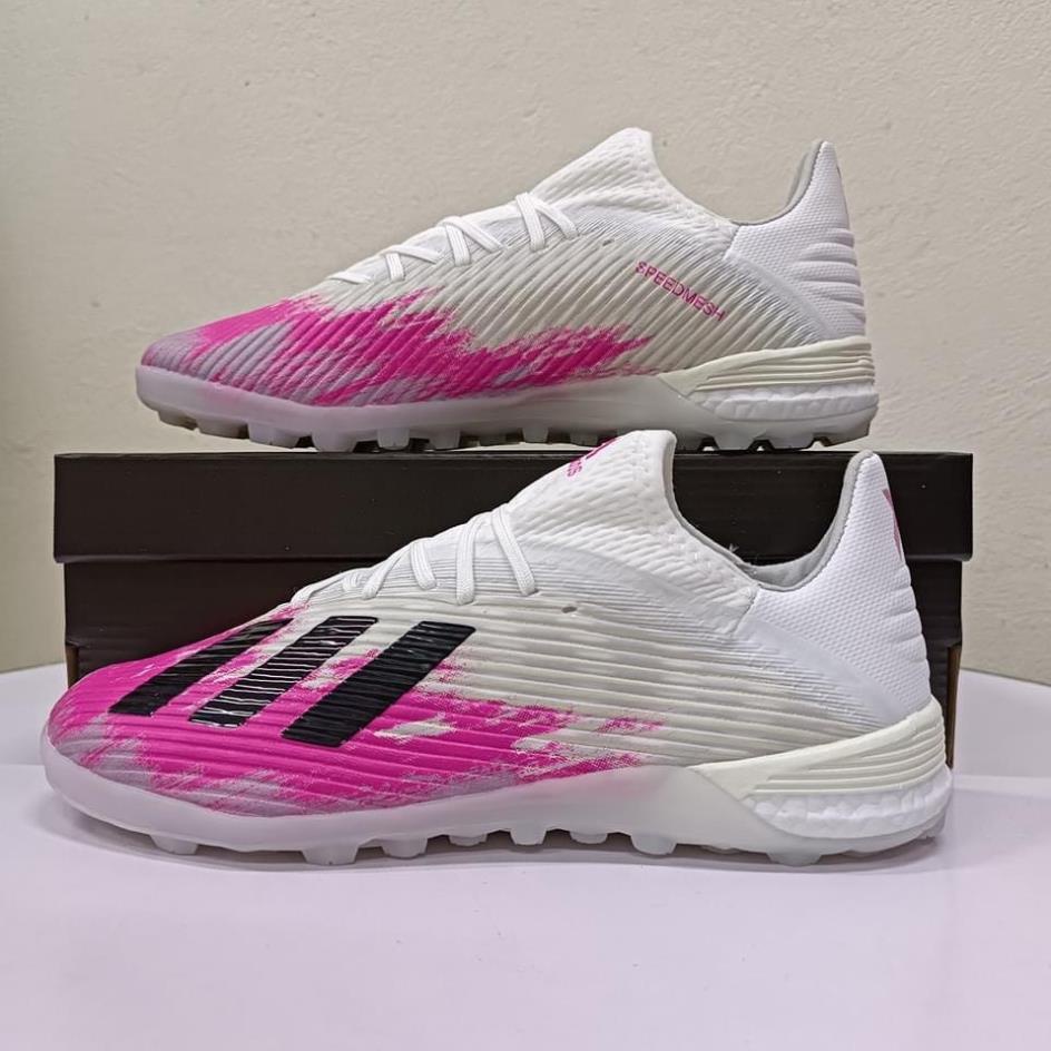 Giày Đá Bóng X19.1 TF Trắng Hồng Đế Xốp Êm Ái, Da Vải Siêu Bền | Shopee Việt Nam