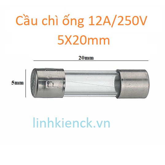 Cầu chì ống 12A/250V 5X20mm (10 cái) | Shopee Việt Nam