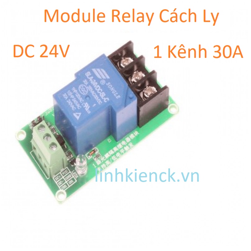 Module Relay Rơ Le Cách Ly Quang Cao Và Thấp Dc 24V 1 Kênh 30A | Shopee ...