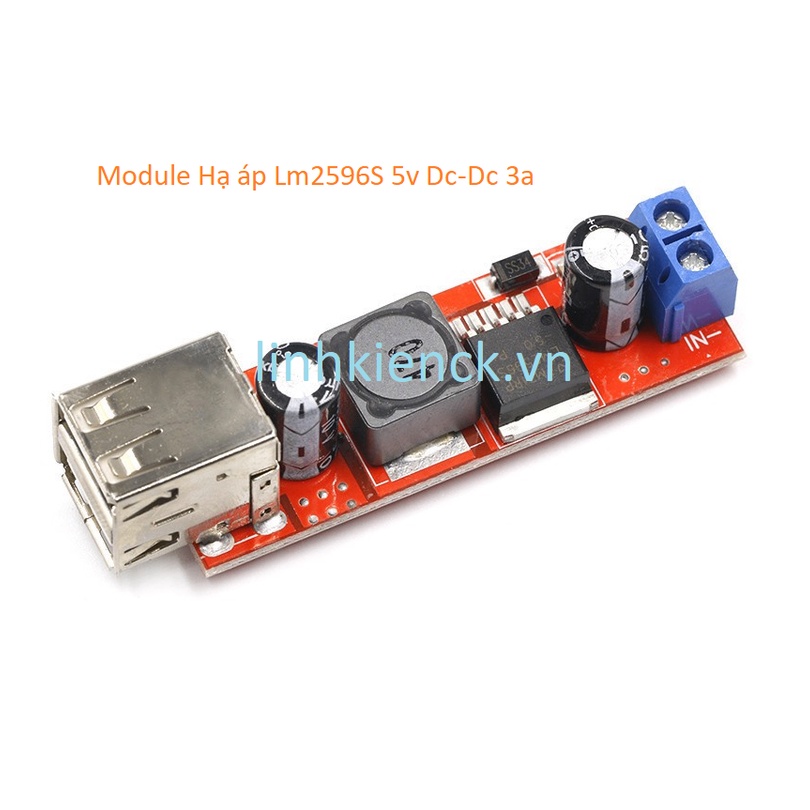 Module mạch điện Hạ Áp Lm2596S 5v Dc-Dc 3a (2 cổng USB) | Shopee Việt Nam