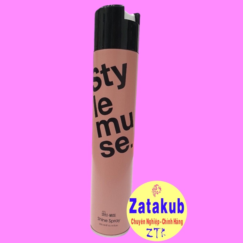 Gôm xịt phun sương tạo độ bóng giữ nếp nhẹ cho mái tóc ATS Stylemuse Shine Spray 300ml | Shopee ...