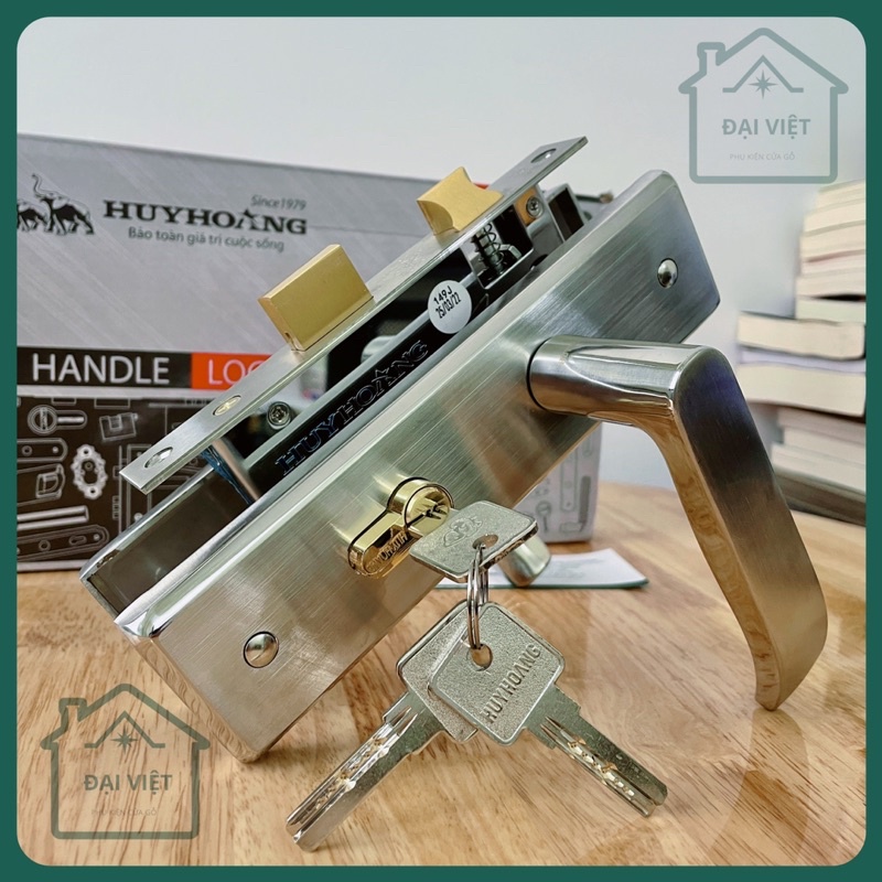 Khoá HUY HOÀNG inox loại khoá phòng Khóa tay lắm EX 5810 | Shopee Việt Nam