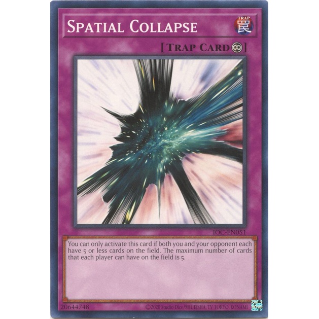 Thẻ Bài Yugioh Spatial Collapse - IOC-EN051 - Common Unlimited (25th ...