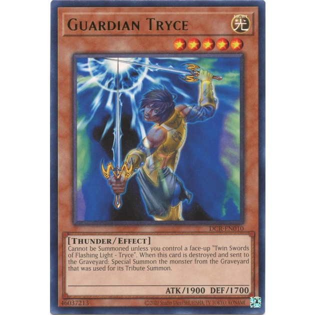 Thẻ Bài Yugioh Guardian Tryce - DCR-EN010 - Rare Unlimited (25th ...