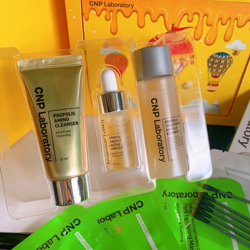 SET DƯỠNG DA CNP LABORATORY PROPOLIS ( KEO ONG) 4 MÓN | Shopee Việt Nam