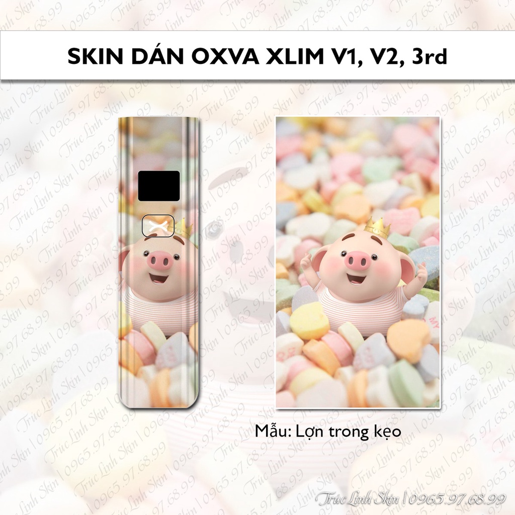 Skin dán Xlim v1, v2, kỷ niệm mẫu Lợn trong kẹo | Shopee Việt Nam