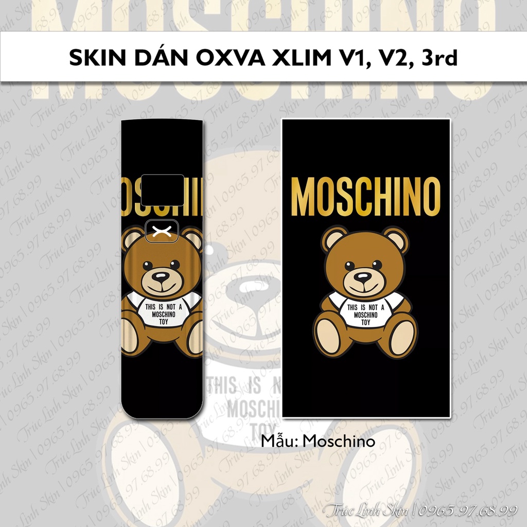 Skin dán Xlim v1, v2, kỷ niệm mẫu Moschino | Shopee Việt Nam