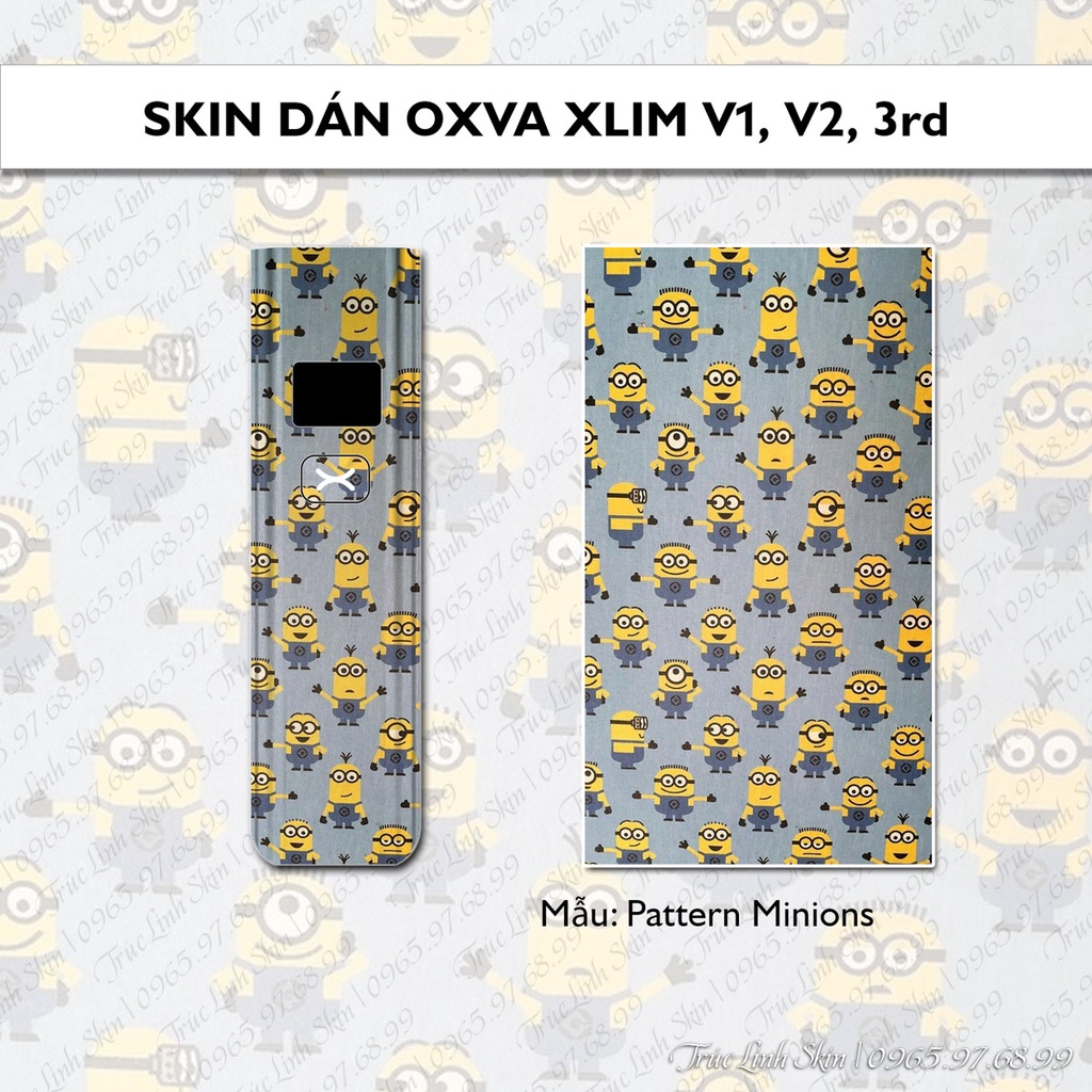 Skin dán Xlim v1, v2, kỷ niệm mẫu Pattern Minions | Shopee Việt Nam