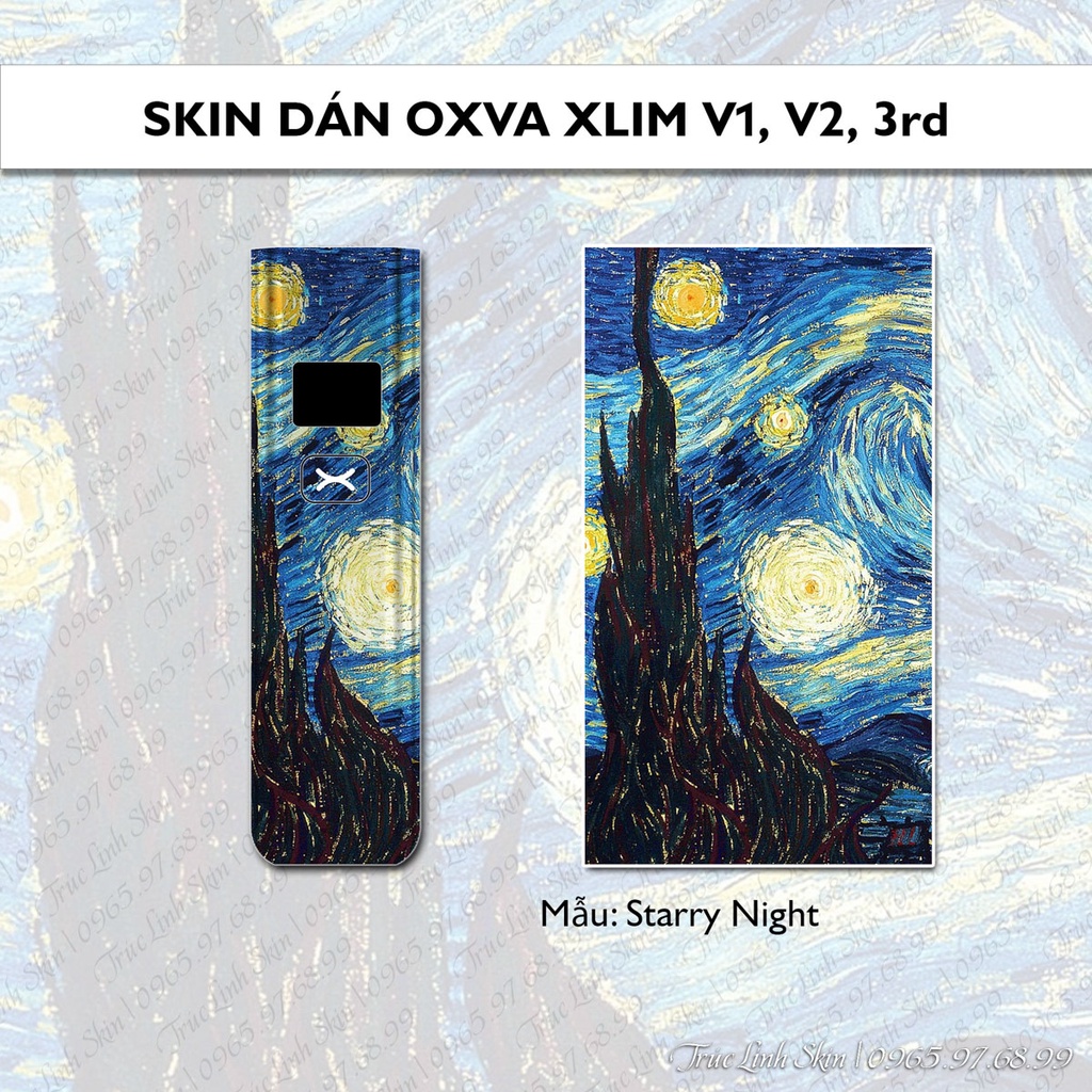 Skin dán Xlim v1, v2, kỷ niệm mẫu Starry Night | Shopee Việt Nam