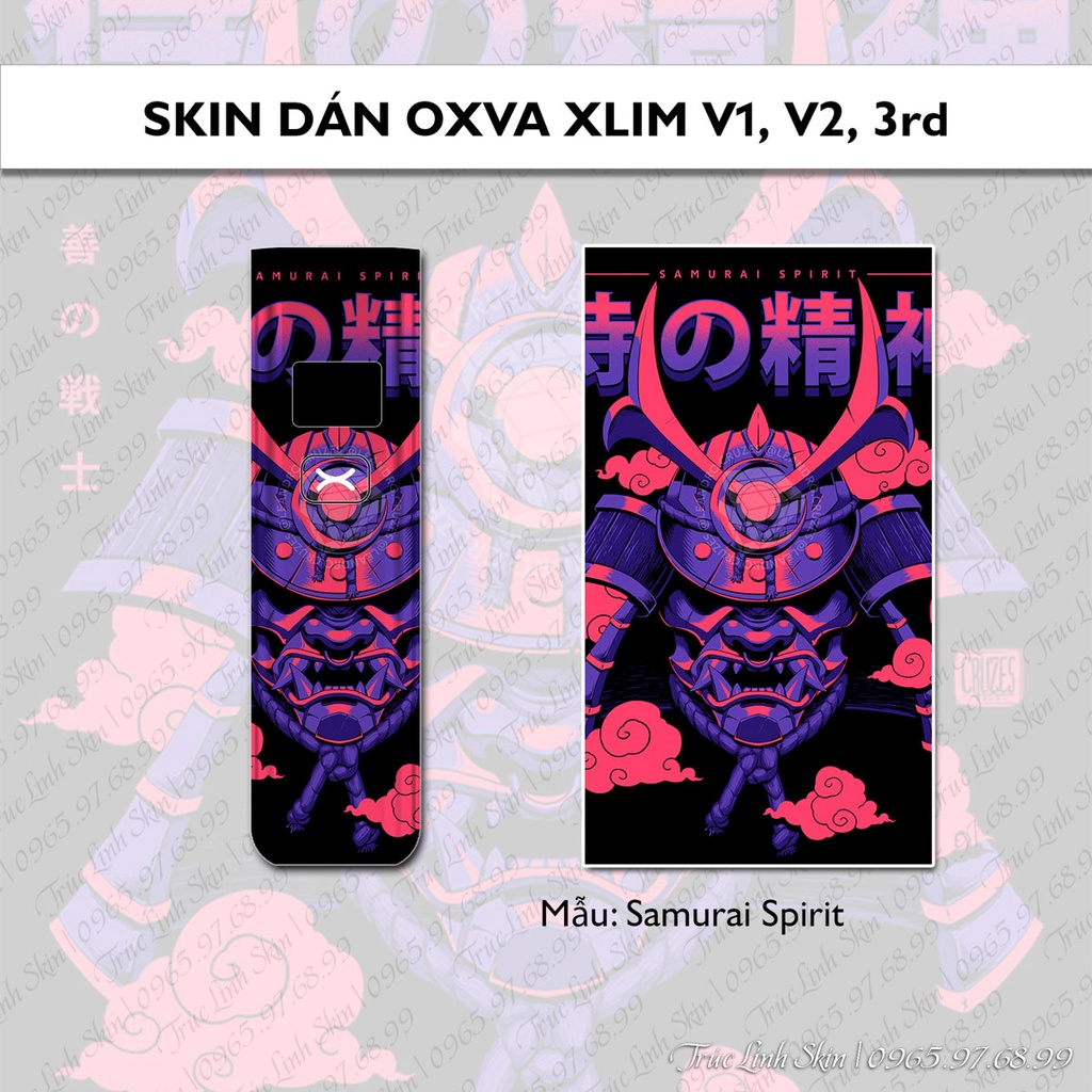 Skin dán Xlim v1, v2, kỷ niệm mẫu Samurai Spirit | Shopee Việt Nam