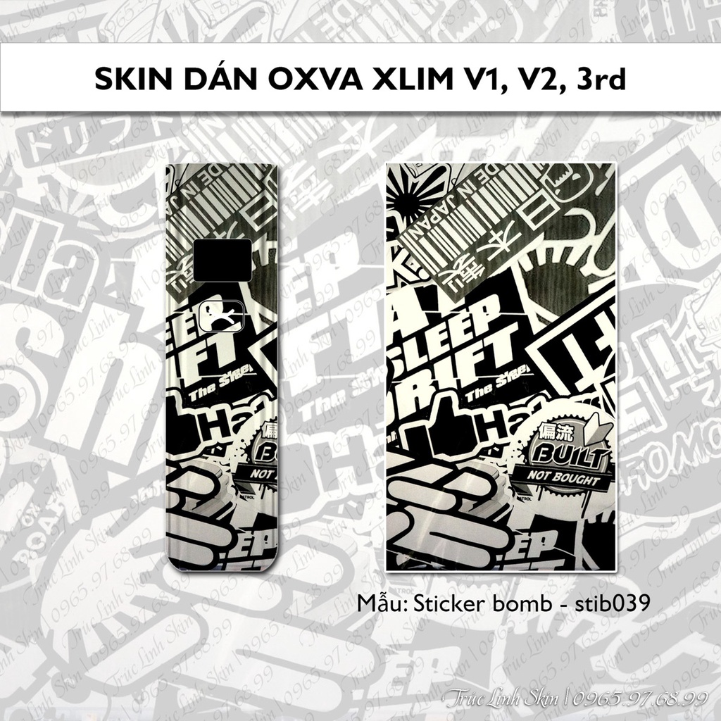 Skin dán Xlim v1, v2, kỷ niệm mẫu Sticker bomb - stib039 | Shopee Việt Nam