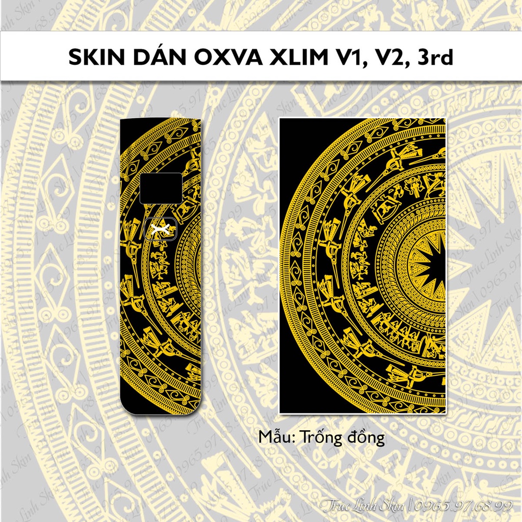Skin dán Xlim v1, v2, kỷ niệm mẫu Trống đồng | Shopee Việt Nam
