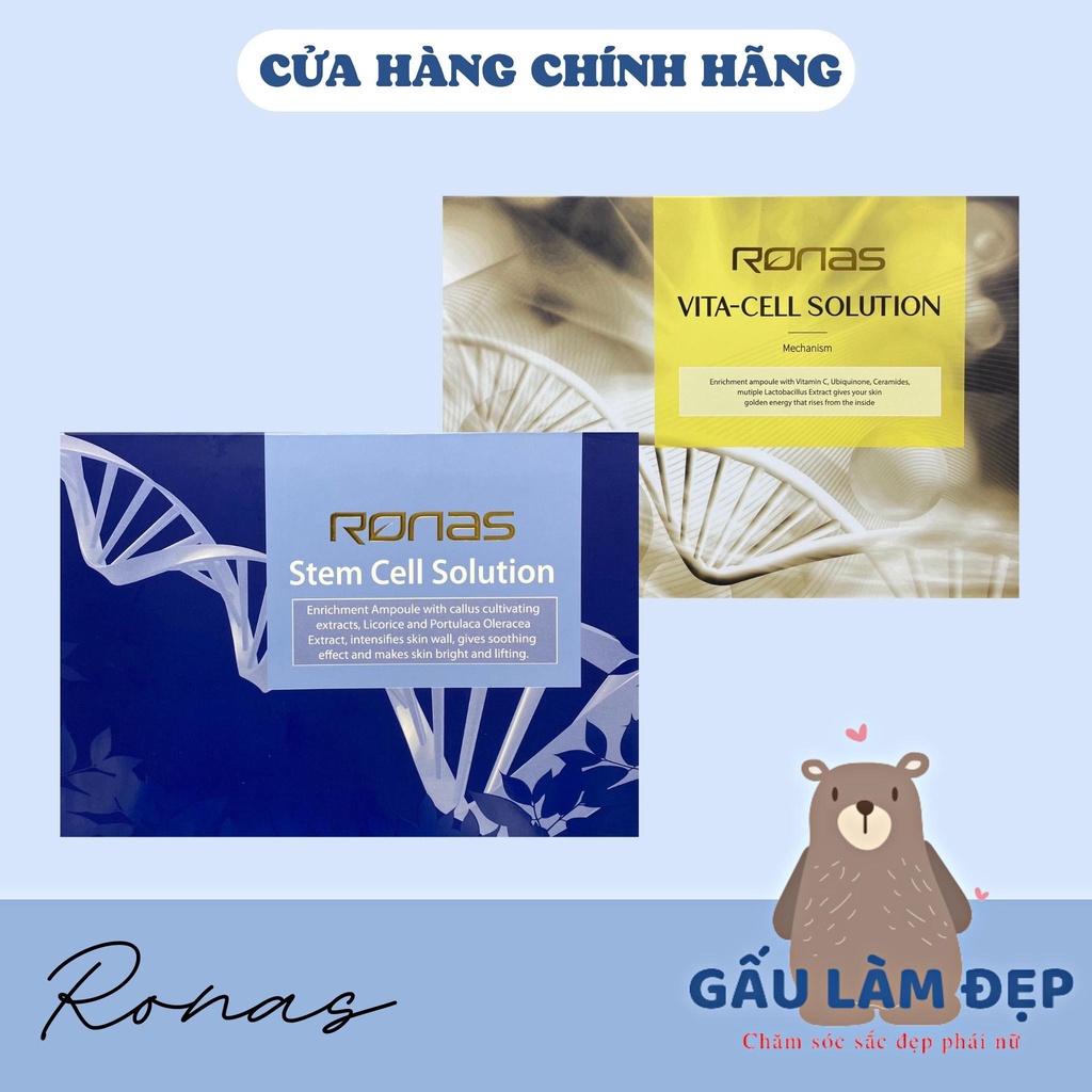 Tế Bào Gốc Hỗ Trợ Phục Hồi Dưỡng Da Ronas - Full Hộp | Shopee Việt Nam