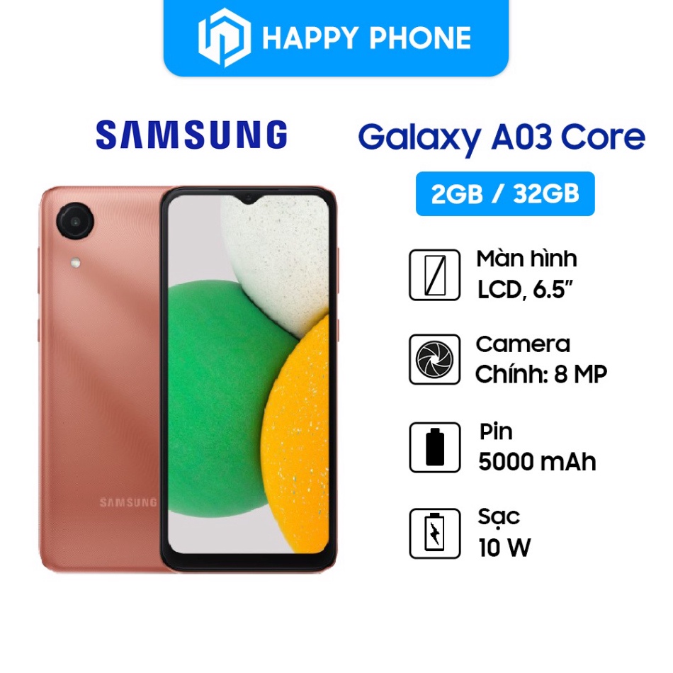 Điện Thoại Samsung Galaxy A03 Core - Hàng Chính Hãng, Mới 100%, Nguyên ...