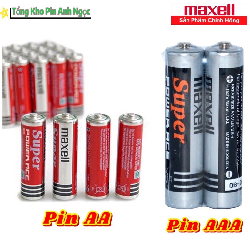 Pin AA (R6P) AAA (R03) Chính Hãng Maxell | Shopee Việt Nam