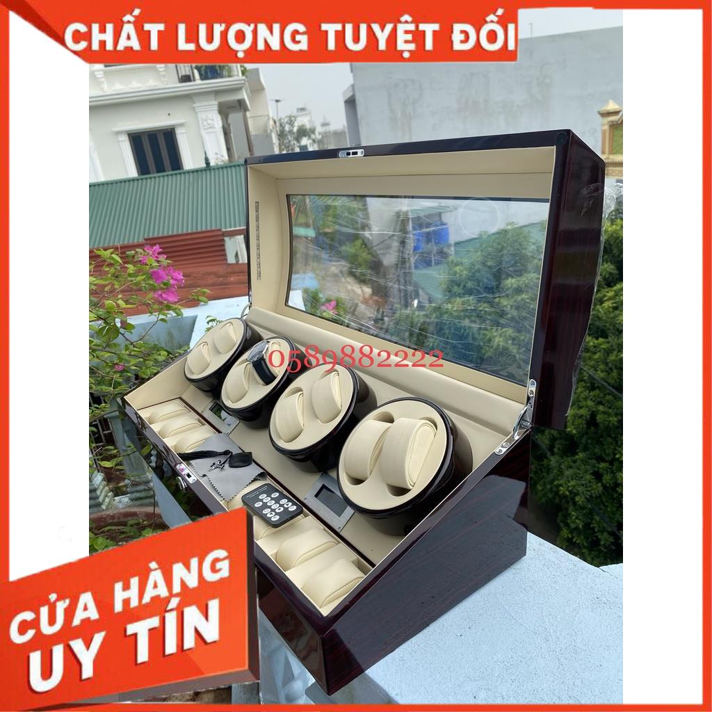 Hộp 8 Xoay + 9 Tĩnh với Màn hình cảm ứng+Điều khiển từ xa Hộp xoay, lắc, tích cót đồng hồ cơ ...