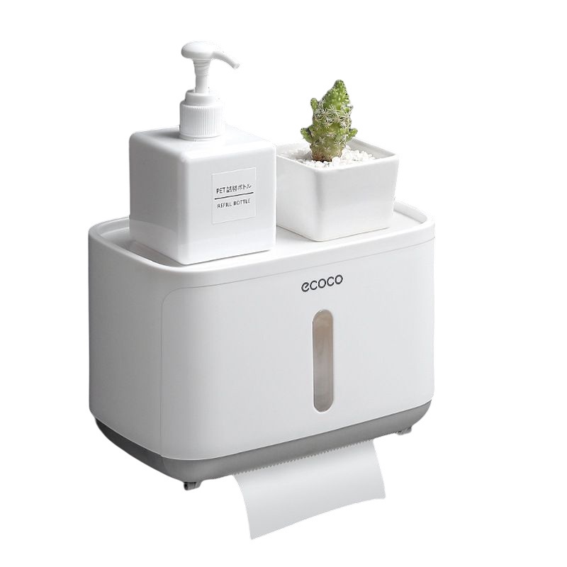 Hộp đựng khăn giấy phòng tắm ECOCO E 1807, kệ đựng giấy lau cao cấp trang trí phòng tắm | Shopee ...
