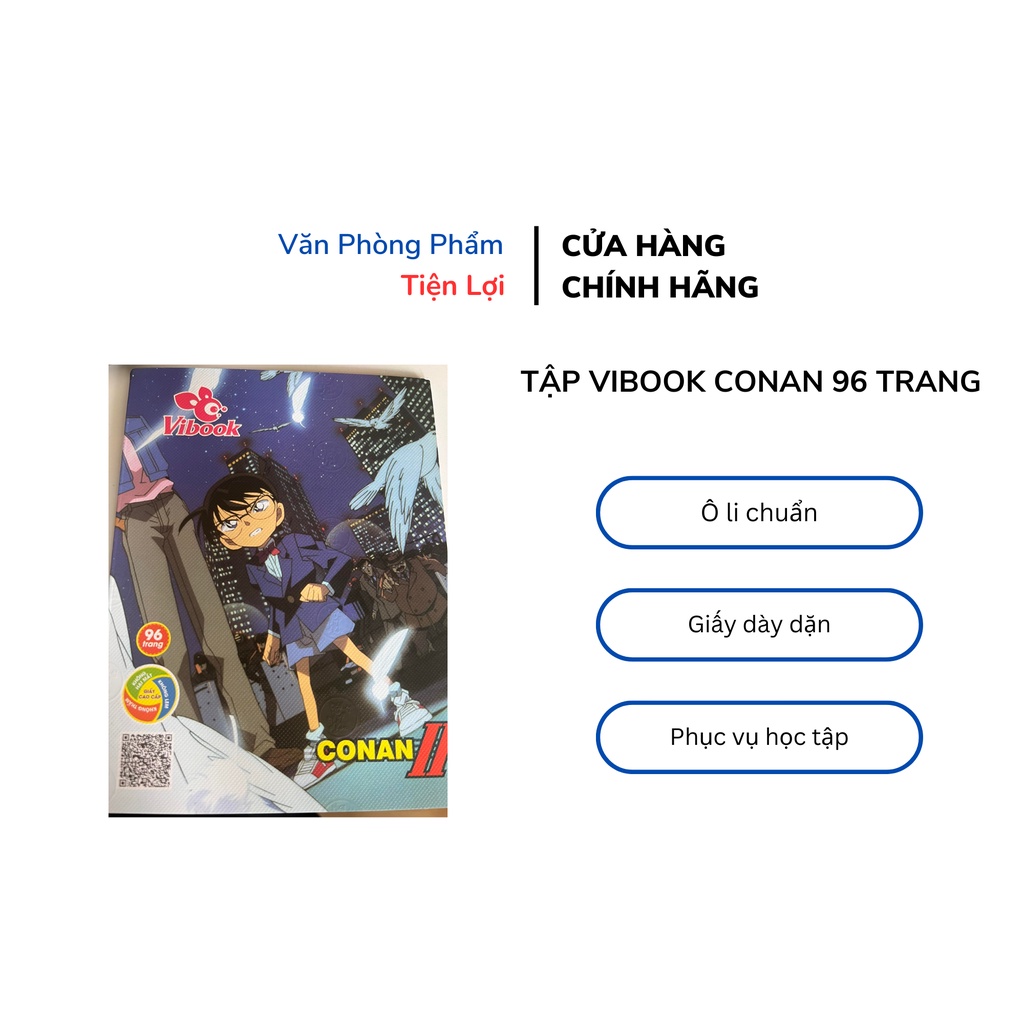 Tập học sinh Vibook hình Conan 96 trang chính hãng Vĩnh Tiến | Shopee ...