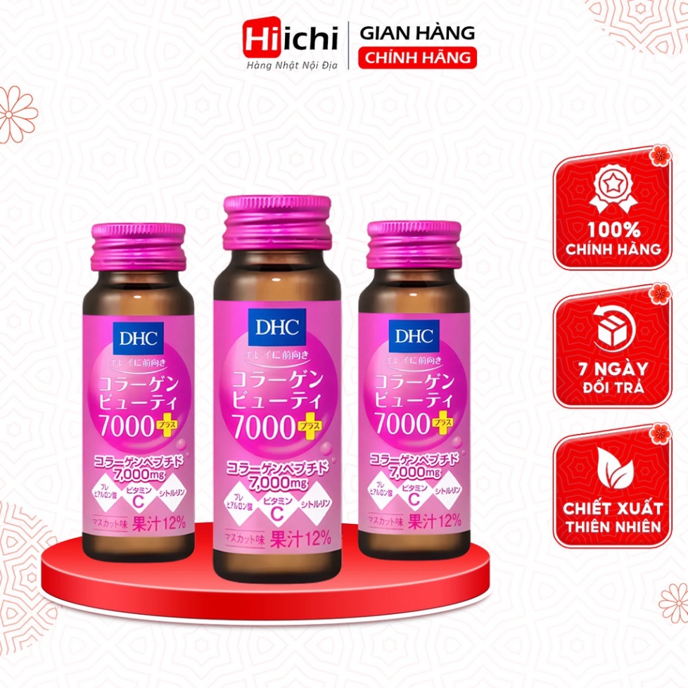 Nước Uống Collagen DHC Beauty 7000 Plus 50ml x 10 Lọ - Hiichi Japan ...